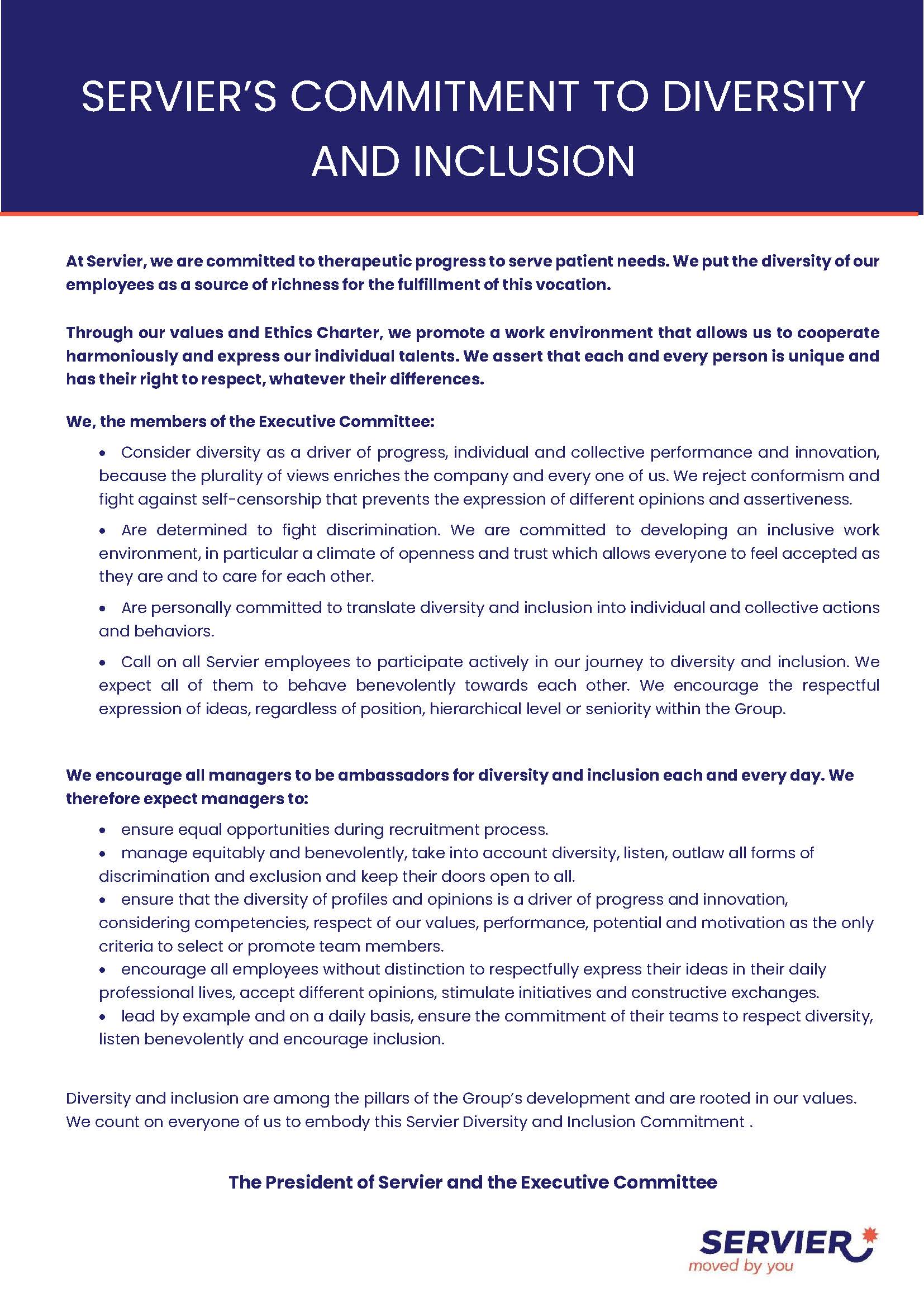 Servier – Our commitments